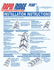Rapid Ridge Plus - The Higher High Profile Ridge